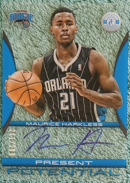 CARTE DE BASKETBALL transparente dédicacée Maurice Harkless Magic ...