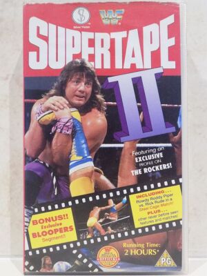 WWF SUPERTAPE II 2 Wrestling Video Pal Vhs Tape Wwe Hasbro The Rockers ...