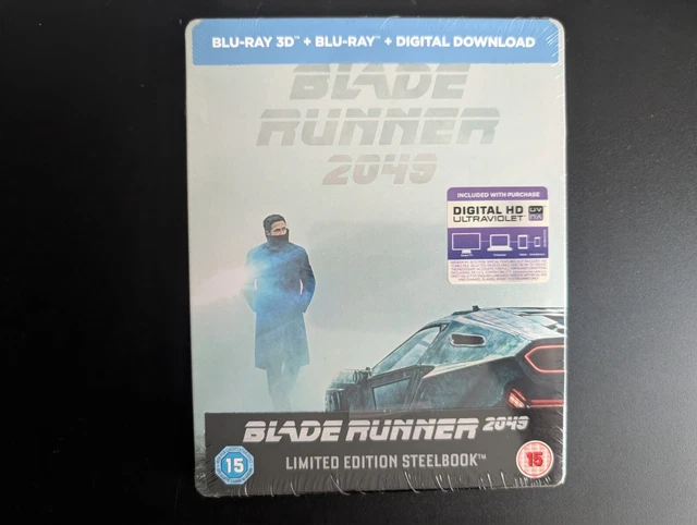 BLADE RUNNER 2049 Steelbook 3D 2D Blu Ray New Sealed UK Edition Regtion ...