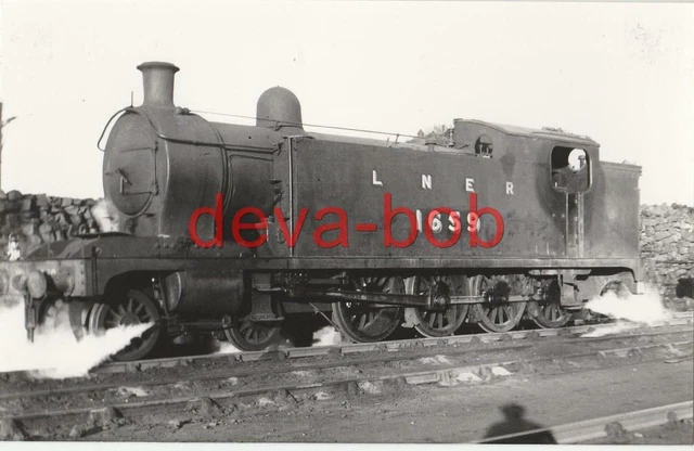 RAILWAY PHOTO LNER T1 1659 Newport Shed NER X Class 4-8-0T Loco North ...