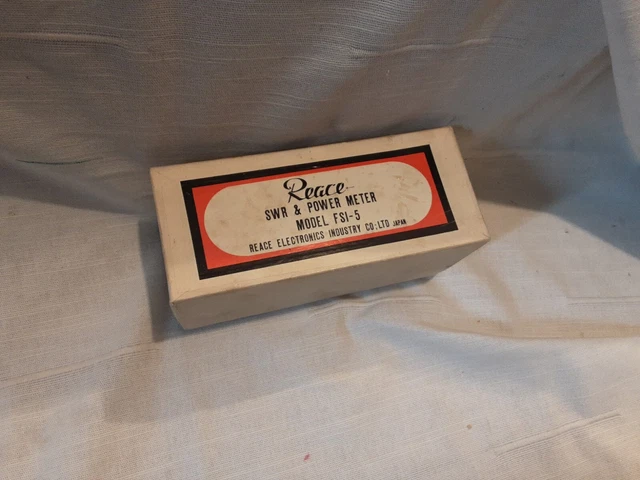 REACE FSI-5. TESTER Swr Meter-BOXED VGC + MANUAL.ref:R £48.99 - PicClick UK