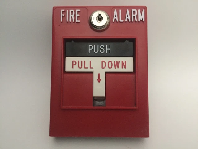 SIMPLEX 4099-9012 MANUAL Release Fire Alarm Pull Station $39.95 - PicClick