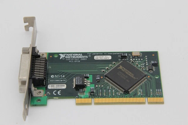 100% TEST NATIONAL Instruments NI PCI-GPIB Interface Adapter Card #A6 ...