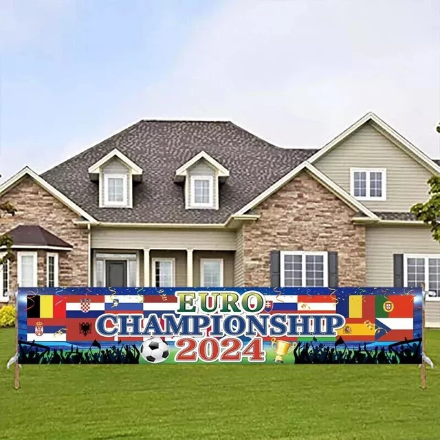 FOOTBALL EURO CHAMPIONSHIP 2024 Team Flags Banner for Football Euro ...