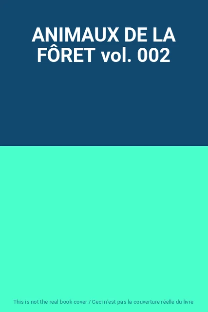ANIMAUX DE LA FORET vol. 002, Unknown EUR 16,06 - PicClick FR