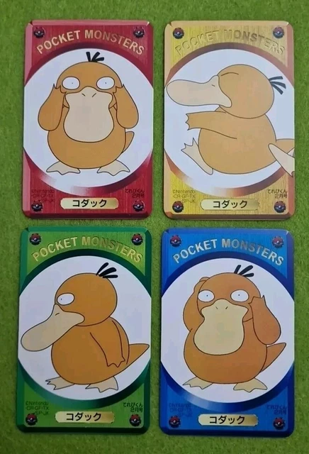 1999 JAPANESE POKÉMON Televi-Kun Magazine DX Poker Game Cards X4 Psyduck Bundle £15.00 - PicClick UK