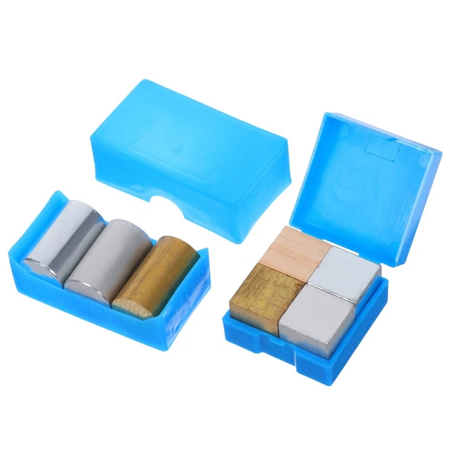 7 PCS METAL Element Cubes Magnetism Test Blocks Aluminum Density $46.19 ...