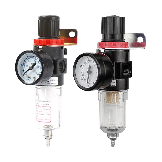 AFR2000 CON REGOLATORE di pressione di pulizia calibro filtro pneumatico compressore aria EUR 14 ...