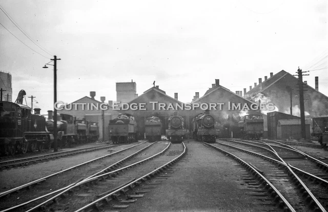 6 X 9 Railway Negative: 5980 'Dingley Hall' at Gloucester Horton Road ...