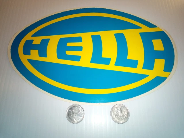 VINTAGE HELLA CAR & Truck Large Decal Sticker $29.00 - PicClick CA