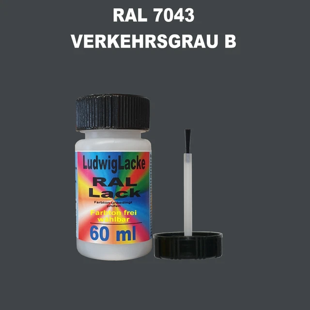 RAL 7043 GRIS De Circulation B Satiné Stylo De Peinture 60ml Avec ...