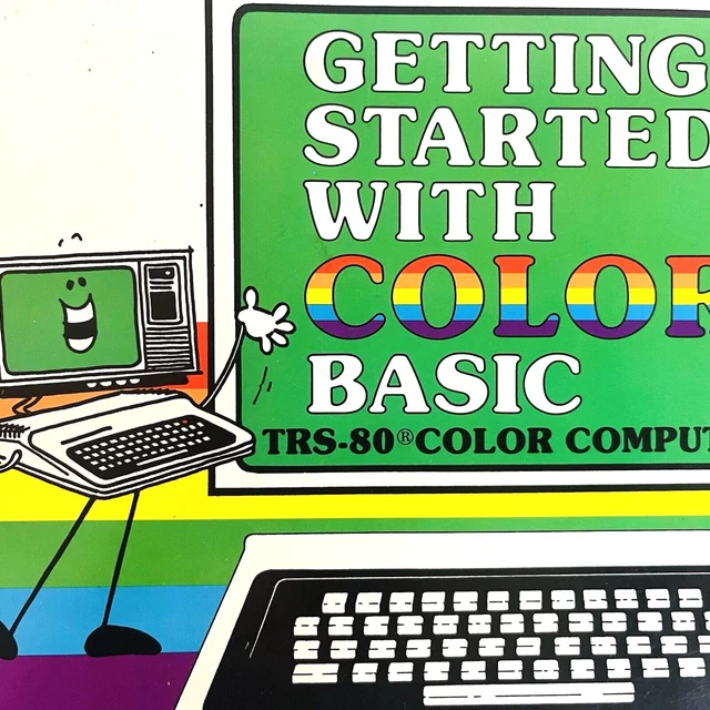 VINTAGE RADIO SHACK Getting Started with Color Basic Lot of 2 Books $40 ...