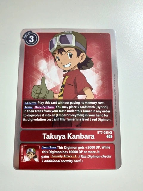 DIGIMON TCG CCG Takuya Kanbara BT7-085 R Rare Foil Next Adventure $4.35 - PicClick AU