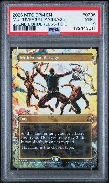 2025 MTG MARVEL'S Spider-Man Scene Borderless-Foil Multiversal Passage ...