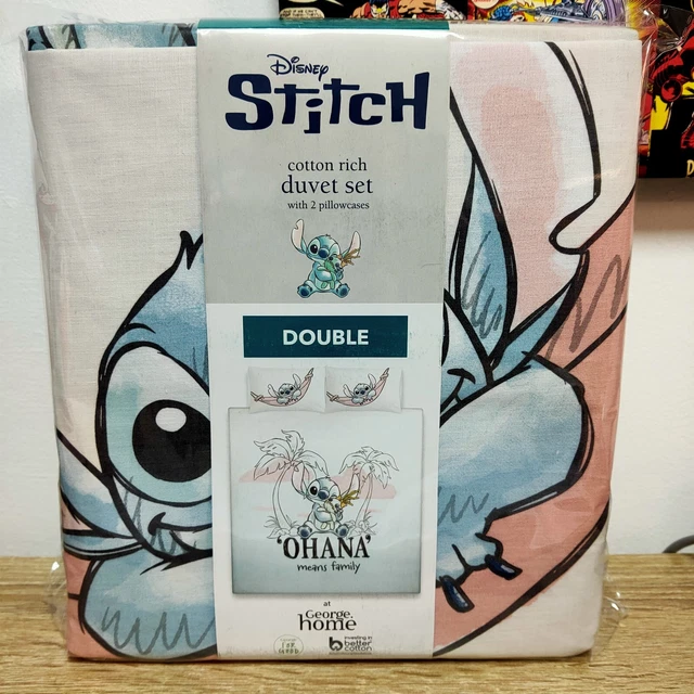 DISNEY LILO AND Stitch Ohana Means Family Reversible Duvet Cover £18.99 ...
