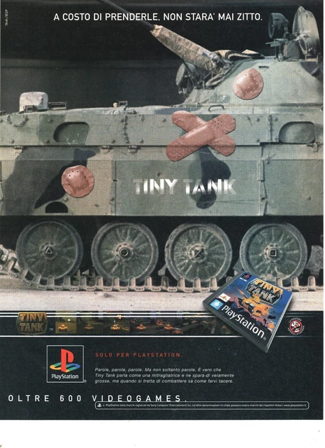 1999 SONY PS1 Italian Magazine Advertising Tiny Tank 28x22cm £4.95 - PicClick UK