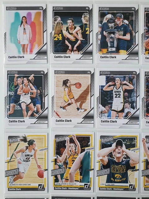 2024 PANINI CAITLIN Clark Collection LOT of 27 Caitlin Clark Rookie ...
