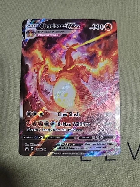POKÉMON TCG CHARIZARD VMAX SWSH Black Star Promos SWSH261 Holo Promo ...