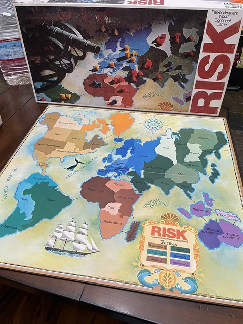 VINTAGE RARE 1975 Risk Game Parker Brothers Complete Great Condition ...