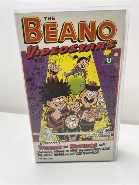 THE BEANO VIDEOSTARS - VHS PAL 1994 vintage video cartoon Dennis the ...