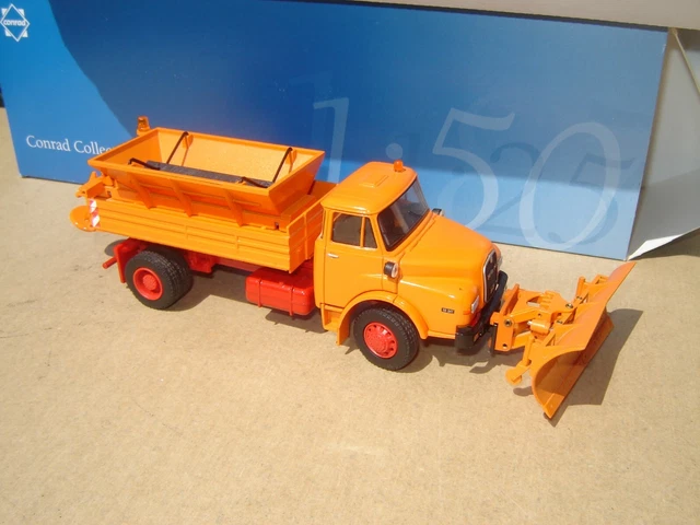 CONRAD: CAMION MAN HAK 19 241 CHASSE NEIGE Echelle 1/50 + Boite EUR 99 ...