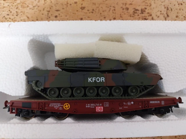 ROCO 47749 Schwerlastwagen der DB mit Panzer der KFOR Vitrine OVP neuwertig EUR 39,00 - PicClick DE