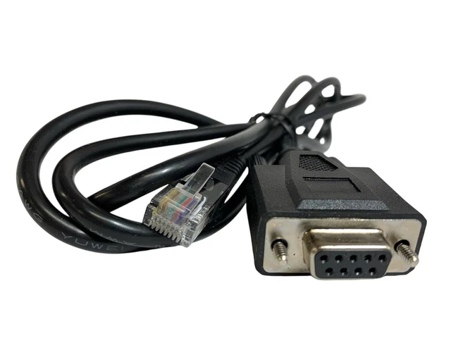 RJ45 TO RS232 DB9 9pin Serial Port Female To RJ45 Male Cat5 Ethernet ...