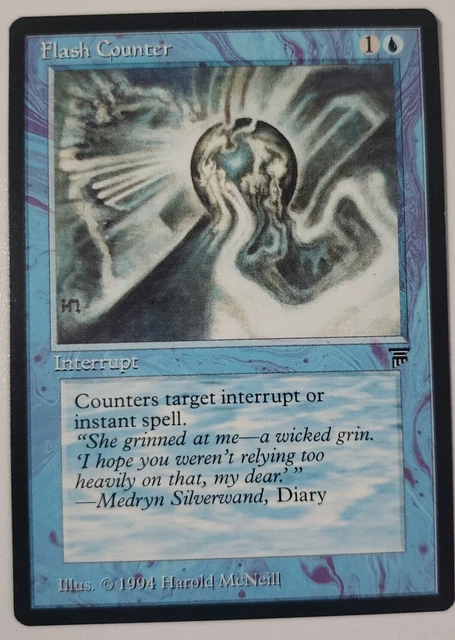 MTG FLASH COUNTER Vintage 1994 Legends MTG Bleu Magic the Gathering ...