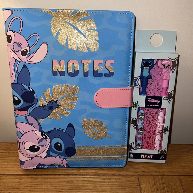 DISNEY LILO & Stitch Padfolio Diary/Journal/Planner - Primark & Pens ...