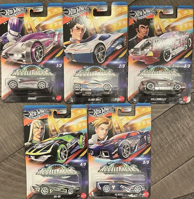 HOT WHEELS SILVER Series Acceleracers 2025 Full Set Of 5 Revert, RD-09 ...