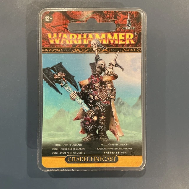 GAMES WORKSHOP WARHAMMER Krell Lord Of Undeath Wight King With Black ...
