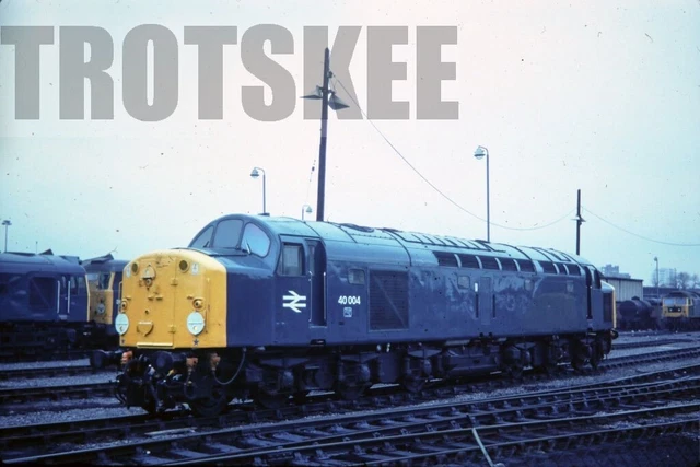 35MM SLIDE BR British Railways Diesel Loco Class 40 40004 Saltley 1979 ...