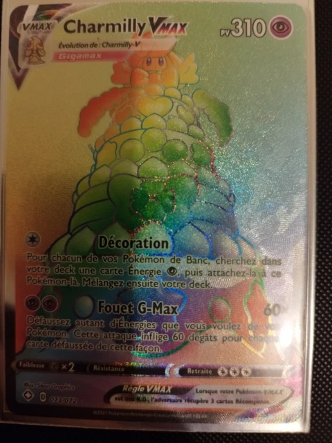 CARTE POKÉMON CHARMILLY Vmax 073/072 Rainbow - EB4.5 Destinées ...