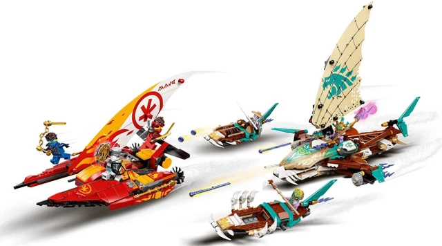 LEGO DUEL OF The Catamarans 71748 ninjago Tv-Series Ninja Segel-Boot ...