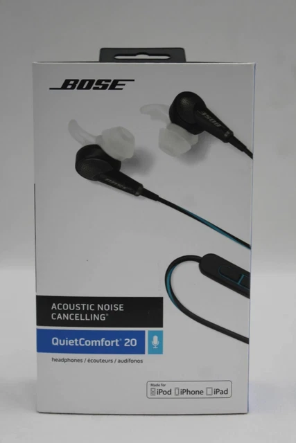 BOSE QC20 QUIET Comfort Acoustic Active Noise Cancelling In-Ear ...