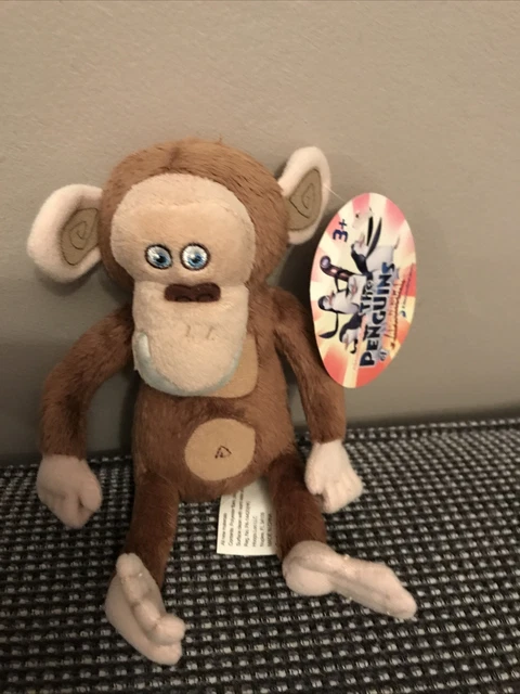 DREAMWORKS NICKELODEON THE Penguins of Madagascar Monkey 7" Soft Toy ...