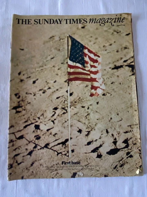THE SUNDAY TIMES Magazine: 1st Colour Photos of The Moon, 3 August 1969 ...