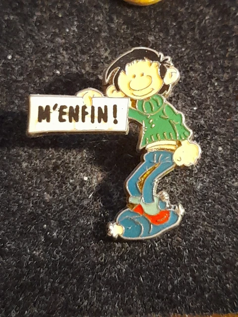 PIN'S LAPEL BD Gaston Lagaffe M'ENFIN Signé Corner EUR 6,90 - PicClick FR