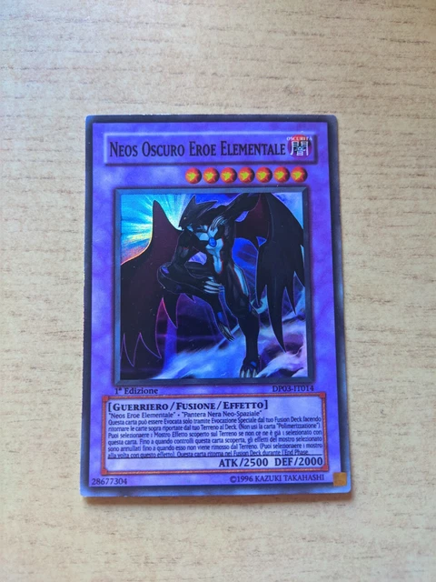 CARTA YU-GI-OH NEOS Oscuro Eroe Elementale Dp03 1°Edizione Super Rara EUR 15,00 - PicClick DE