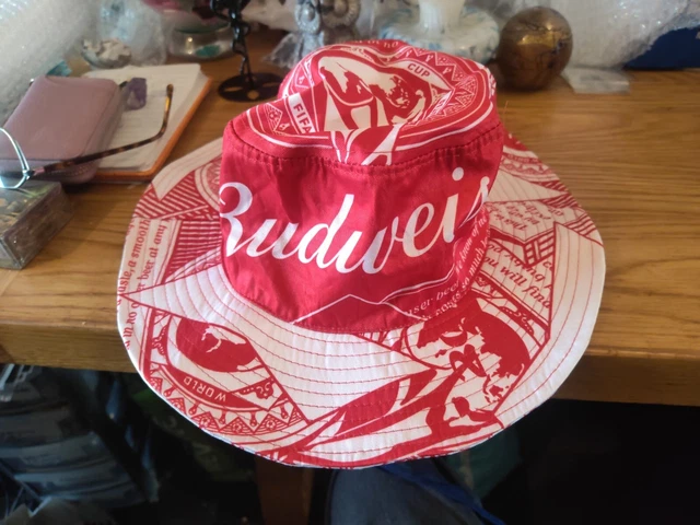 BUDWEISER FIFA WORLD Cup Qatar 2022 Boonie Hat - Red Bucket Hat ...