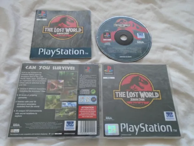 The Lost World Jurassic Park Ps1 Complete Sony Playstation Black Label £1295 Picclick Uk