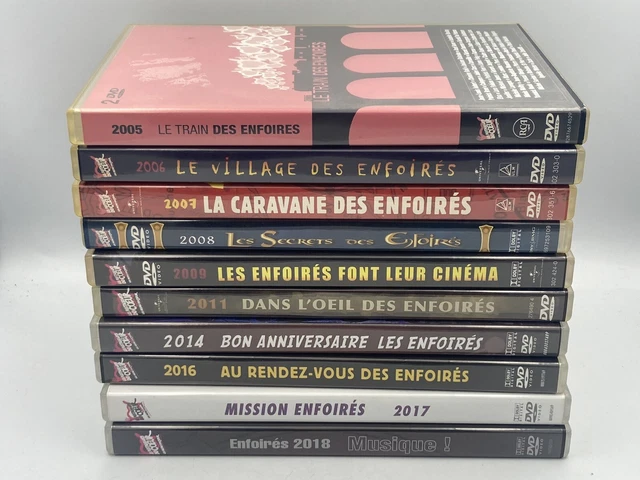 LES ENFOIRES LOT 10 DOUBLE DVD Concert Spectacle 2005 - 2018 Restaus Du ...