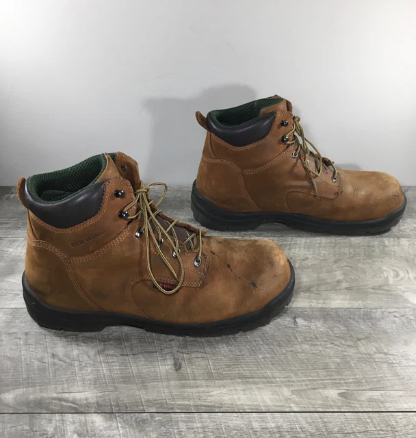 RED WING SHOES 2235 King Safety Toe Nubuck Leather Work Mens Boots Size ...