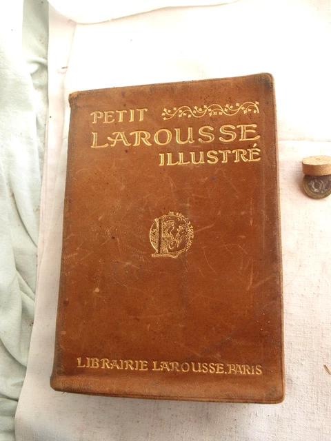RARE PETIT LAROUSSE Illustre Ancien 1910 Couverture Cuir Dictionnaire EUR 9,00 - PicClick FR