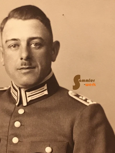 ALTES PORTRAIT-FOTO - Offizier der Reichswehr – Reiter-Regiment 5 Stolp ...