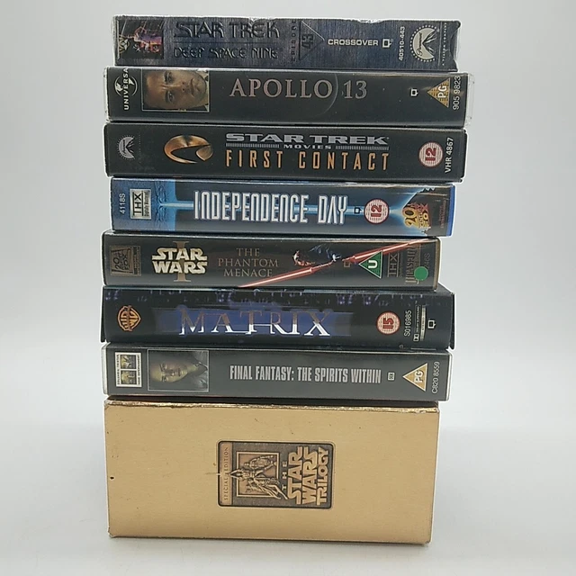 BUNDLE X10 SCI-FI VHS/Tape Star Trek/Star Wars/Matrix/Apollo 13 ...