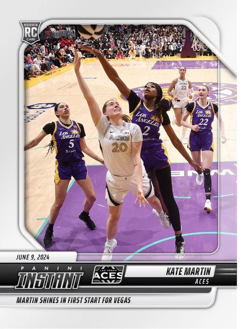 CARTA ROOKIE KATE Martin 2024 Panini instant 1st Start PRESALE 6-9-24 ...