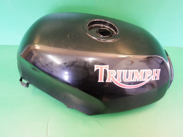 TRIUMPH FUEL PETROL TANK BLACK EARLIER TRIDENT TROPHY 750 900 1200 ...