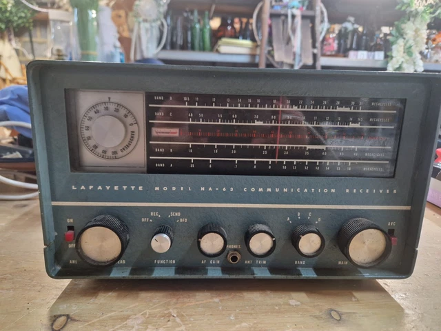 LAFAYETTE HA-63A RADIO Vintage Valve Tube Communications Receiver £45. ...