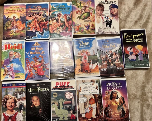 FAMILY MOVIES VHS Lot Universal MGM Dreamworks Fox Warnern 16 titles ...